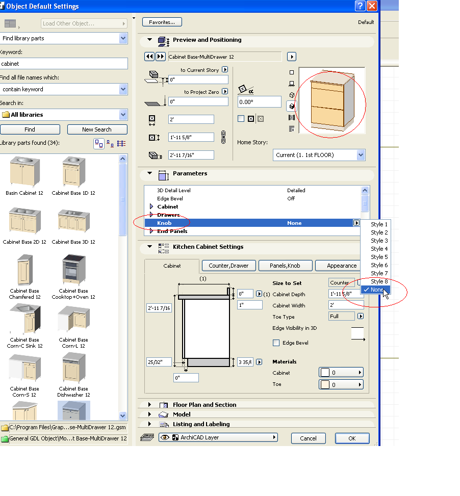 Cabinet GDL Question - Graphisoft Community